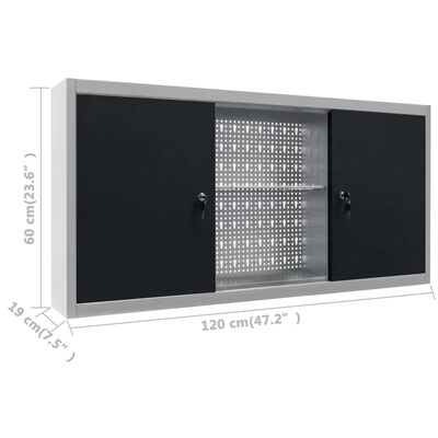 vidaXL Werkbank mit 3 Werkzeugwänden und 1 Wandschrank im vidaXL ...