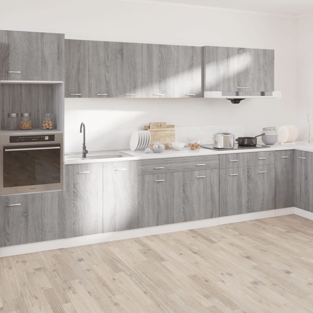 vidaXL Unterschrank mit Schublade Lyon Grau Sonoma 50x46x81,5 cm im ...
