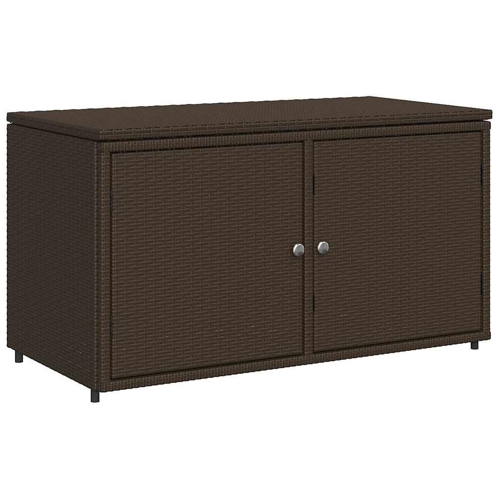 Gartenschrank Rattan Optik Braun