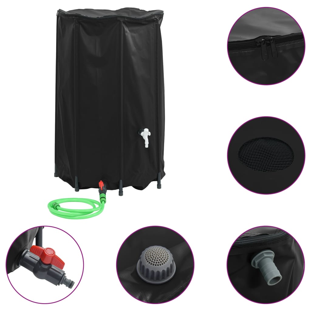 vidaXL Wassertank mit Wasserhahn Faltbar 500 L PVC im vidaXL | vidaXL.ch